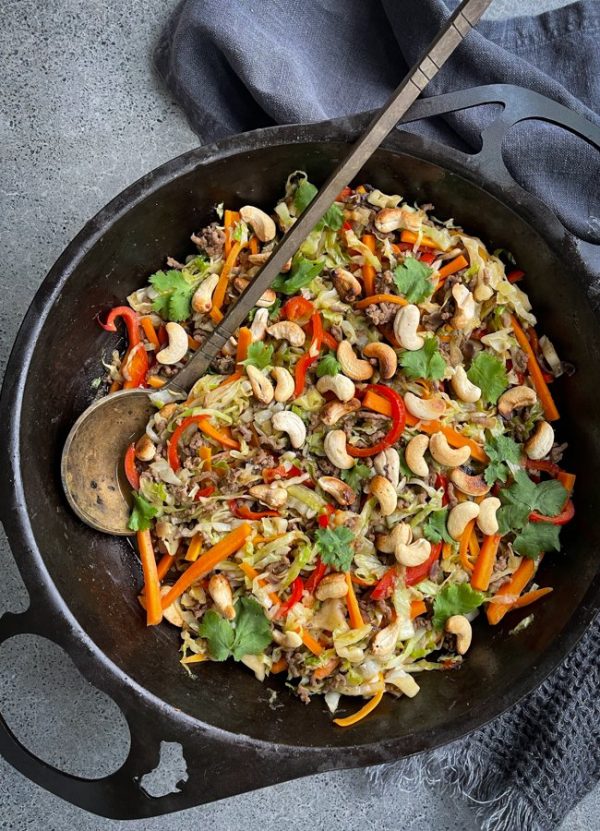 Easy Beef Cabbage Stir Fry - Gingin Beef