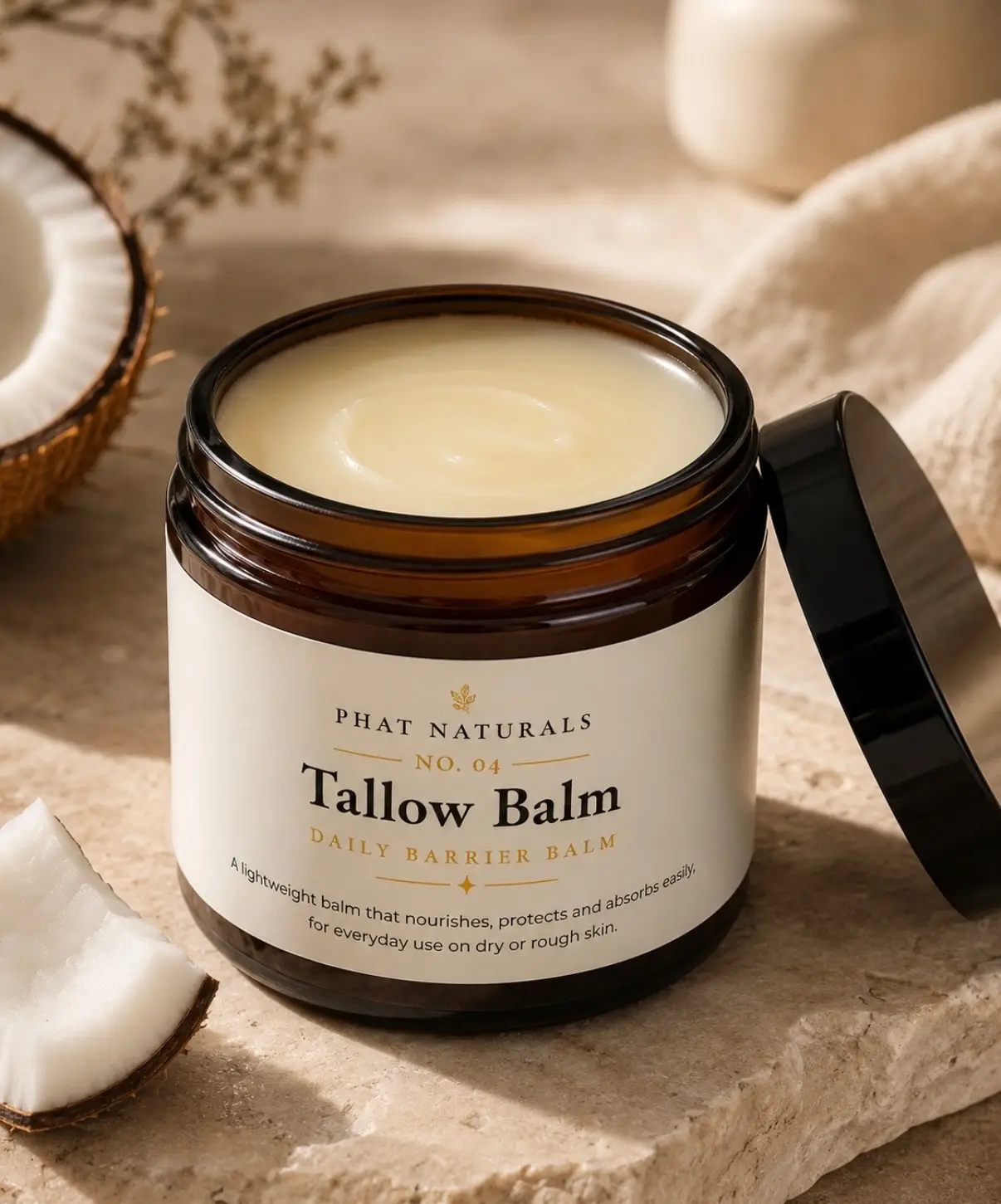 Tallow & Coconut Oil Balm | PHAT Naturals Gingin